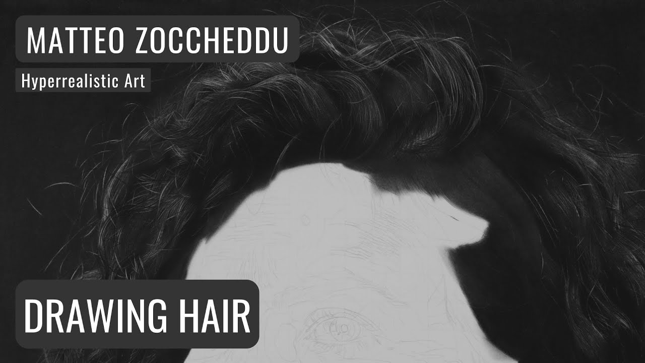 Drawing Hair - (Time-lapse Tutorial) - YouTube
