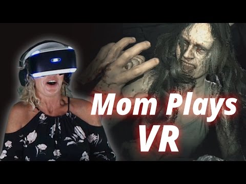 My Mom Plays Resident Evil 7 in VR - YouTube