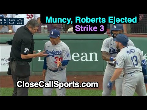 E214-5 - Max Muncy and Dave Roberts Ejected by Jordan Baker After ...