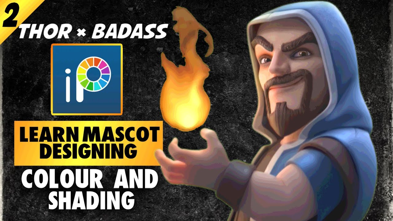 Learn Mascot Designing | Part 2 Colour And Shading | IBIS Paint | Thor × Badass | @THE REAL ...