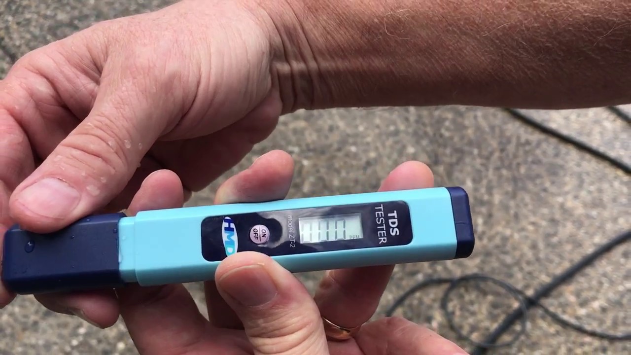 TDS testing Pure Water Tucker Cart and Pole - YouTube