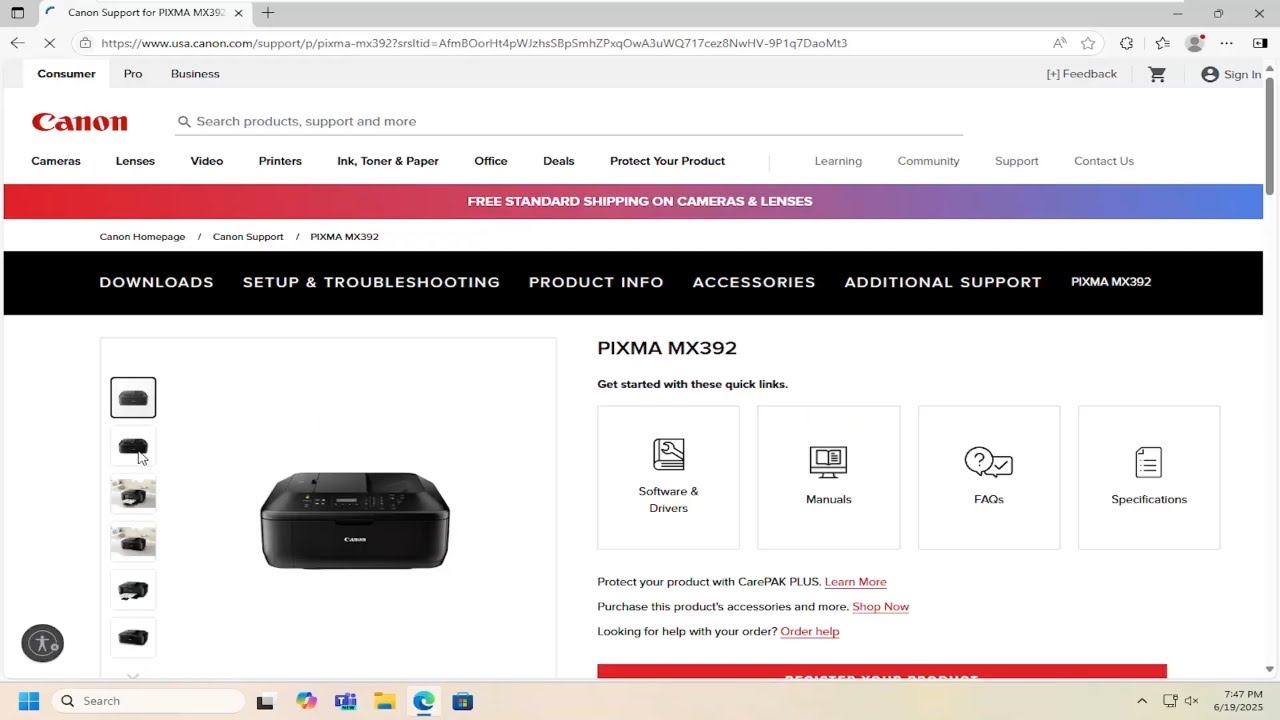 How To Install and Setup Canon PIXMA MX392 [Guide] - YouTube