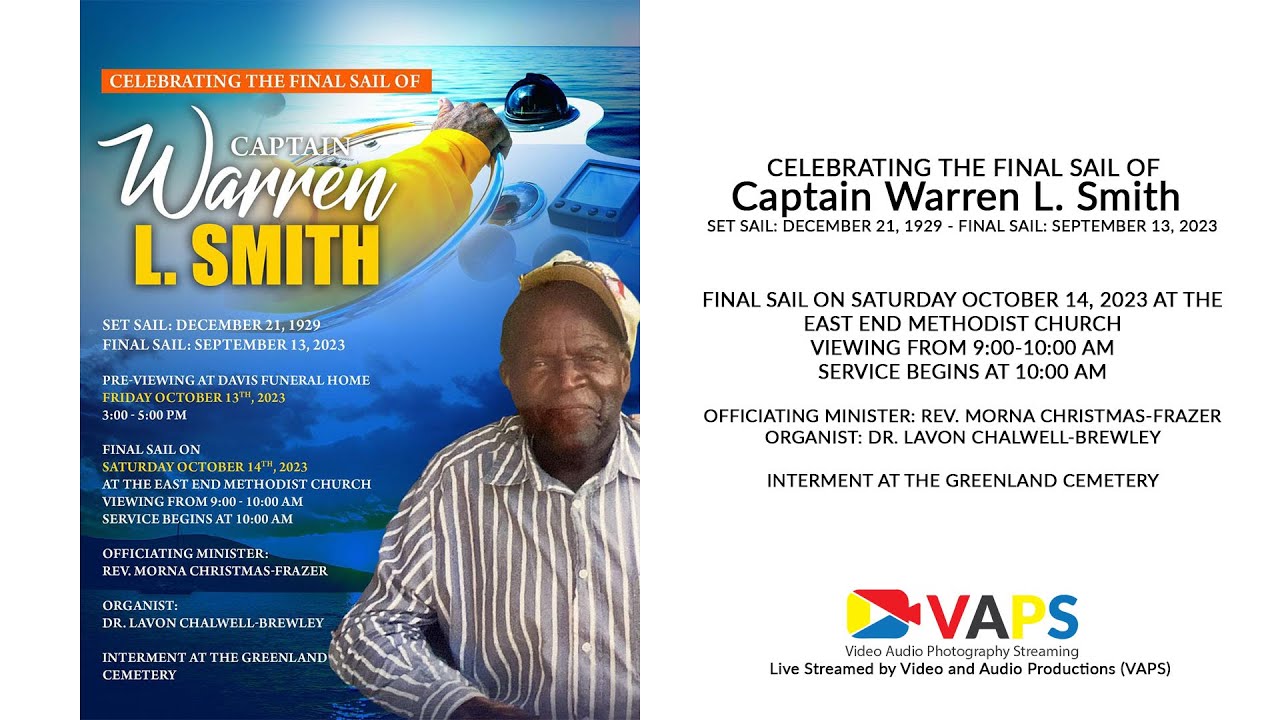 CELEBRATING THE FINAL SAIL OF CAPTAIN WARREN L. SMITH - YouTube