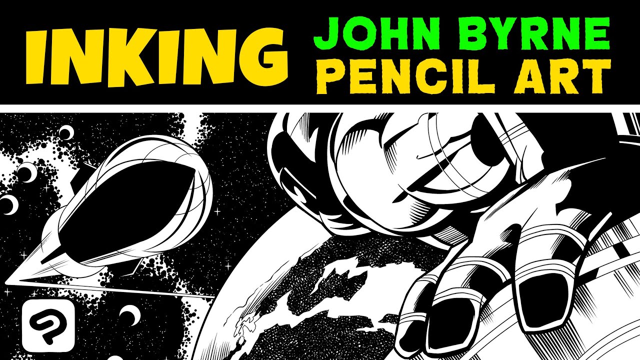 Inking the Fantastic Four - Inking John Byrne Pencil Art - YouTube