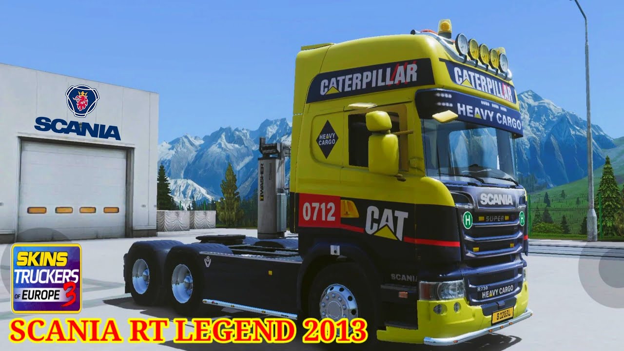 Skin Scania Truckers Of Europe 3 CATERPILLAR - YouTube