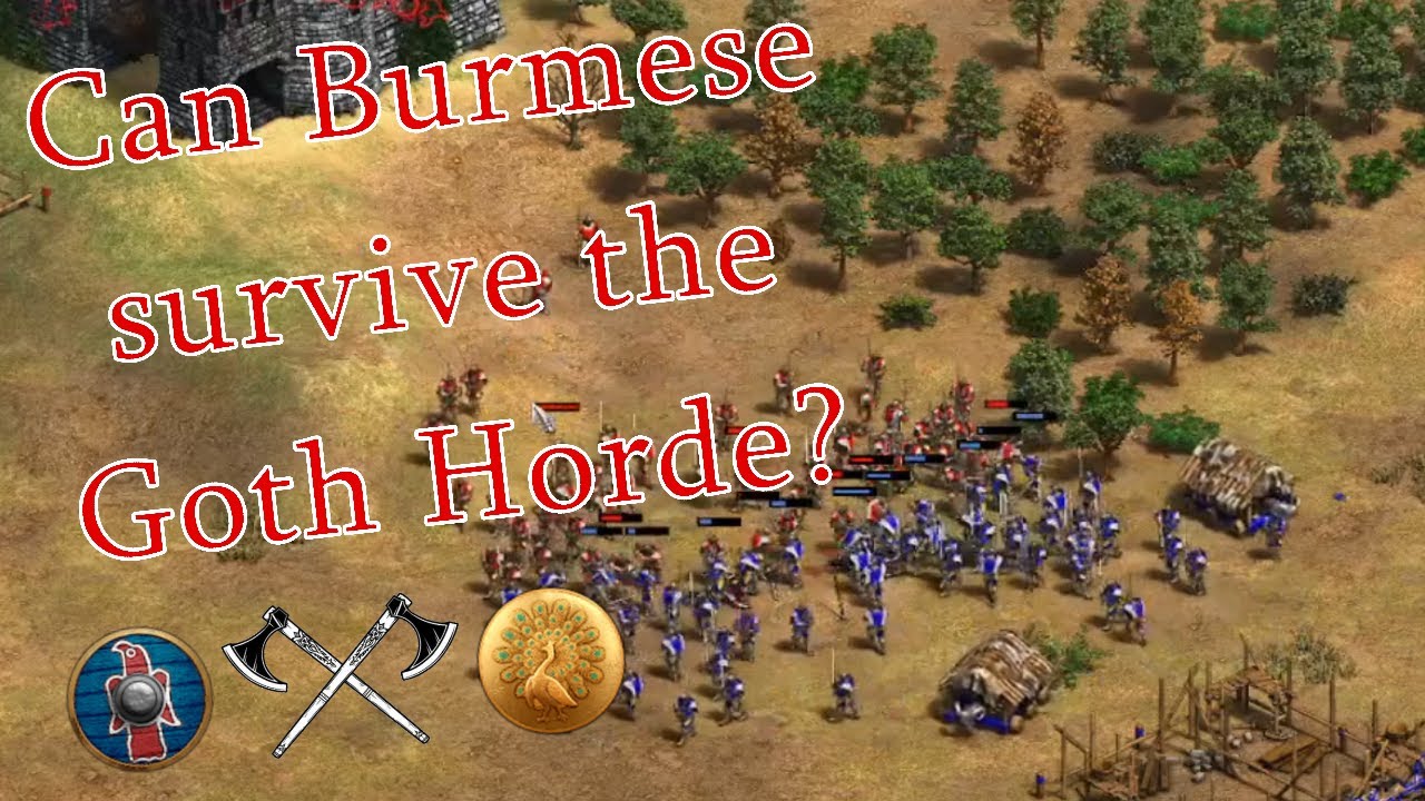 Can Burmese Survive the Goth Horde? ~ Mid-Elo AOE2 Game - YouTube
