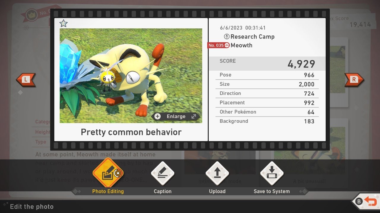 New Pokemon Snap - Meowth 1 Star Setup (4929) - YouTube