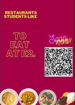 Restaurants students like to eat at E2. - YouTube