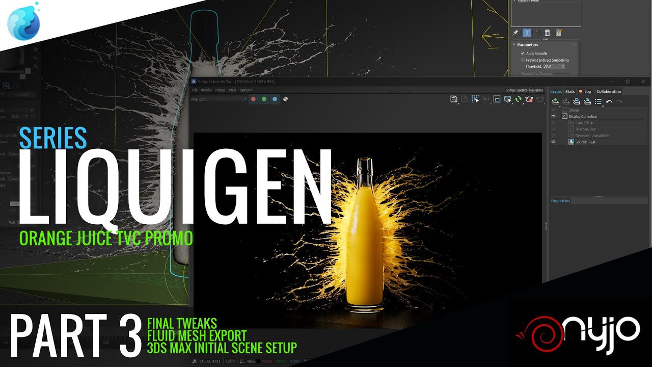 Creating a Orange Juice Simulation with LiquiGen by Nyjo FX - Part 3 - YouTube