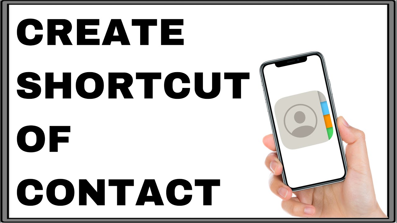 How to Create a Contact Shortcut on iPhone. - YouTube