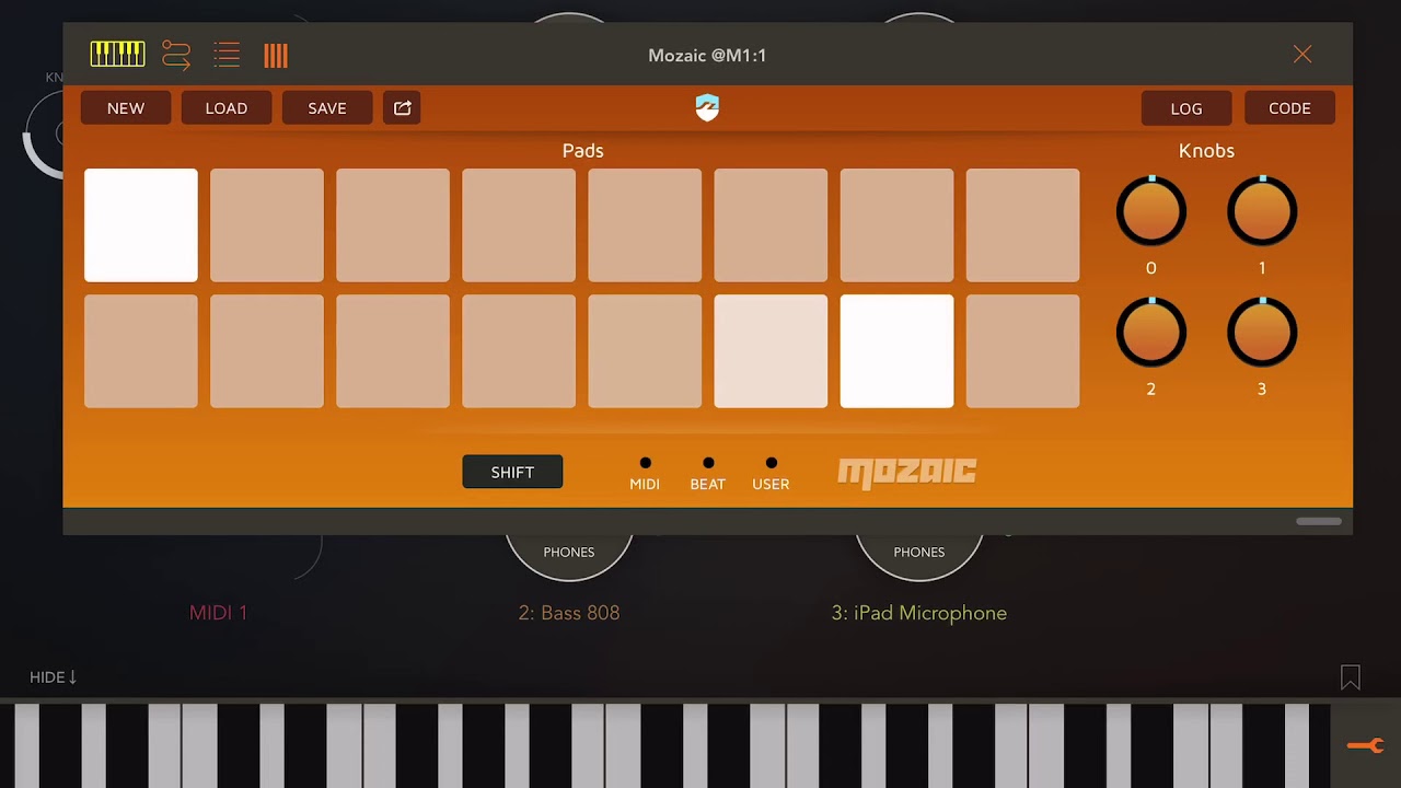 Simple step sequencer in Brambos Mozaic - YouTube