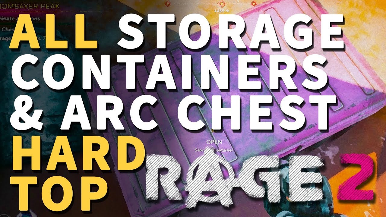 All Hard Top Storage Containers Rage 2 & Ark Chest - YouTube