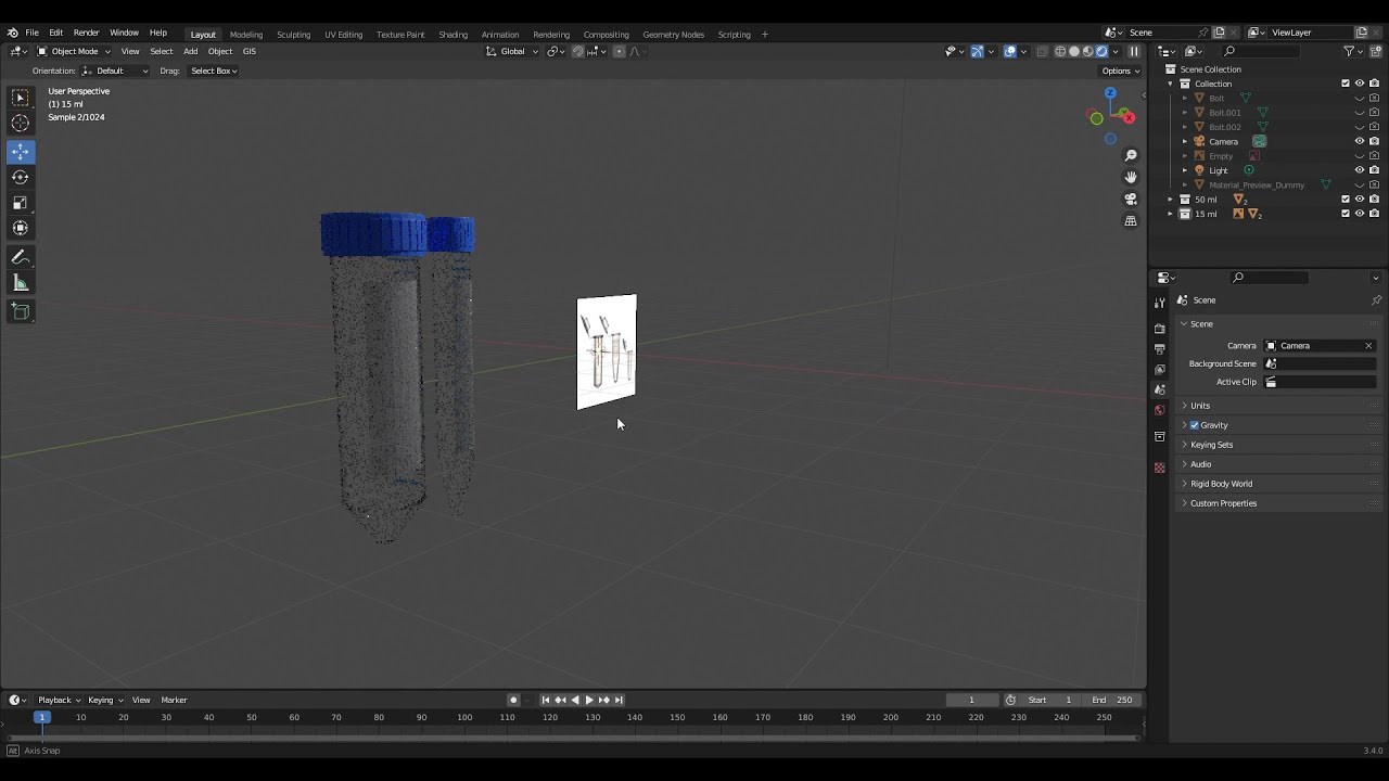 2ml Test tube 3d- How to not 3d modeling- Blender 3D Modeling- - YouTube