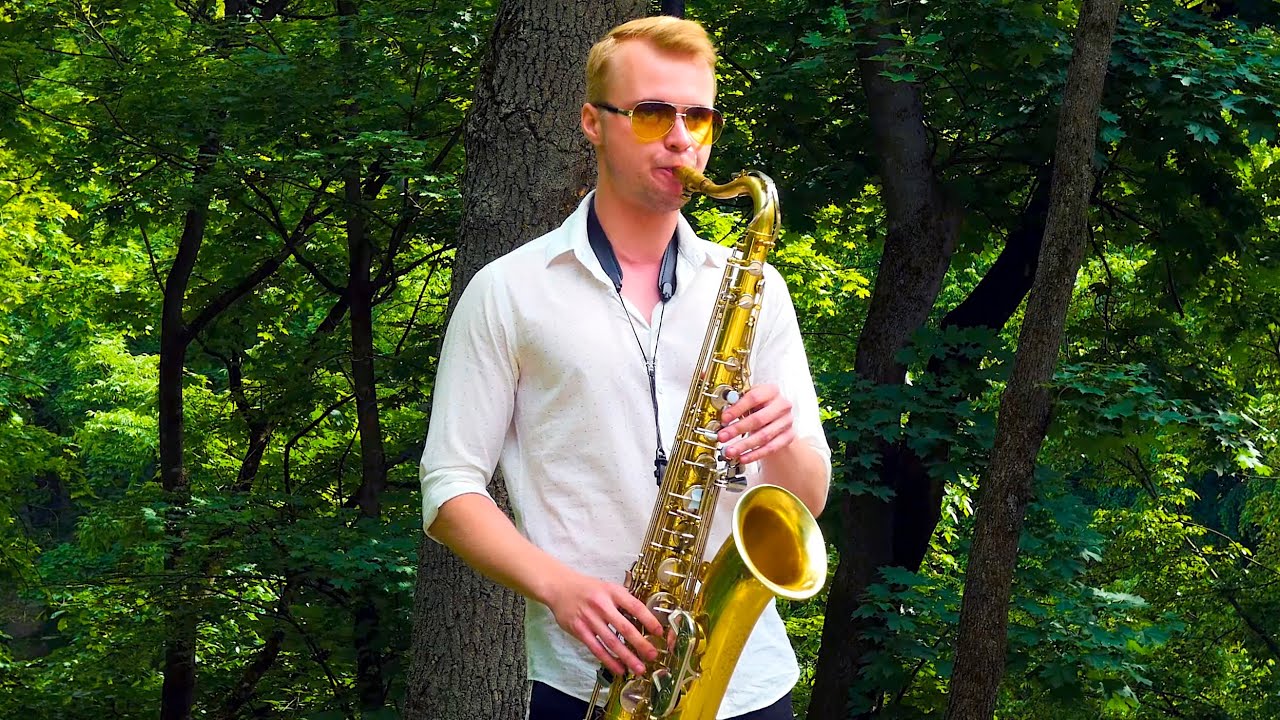 A gentle saxophone sounded in a summer park! The electric guitar sang ...