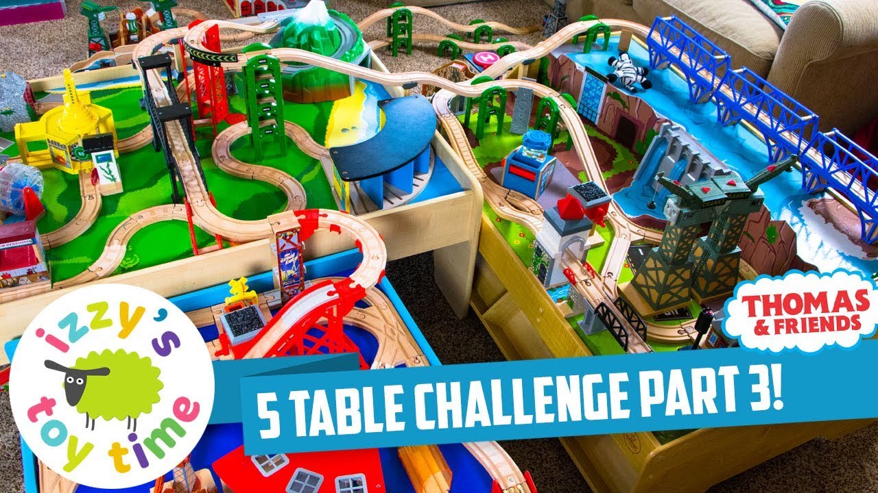 Thomas and Friends | 5 TABLE CHALLENGE PART 3! Fun Toy Thomas Trains ...