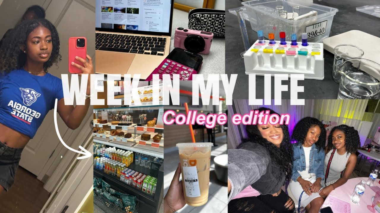 WEEK IN MY LIFE as a college student | campus life, classes, parties ...