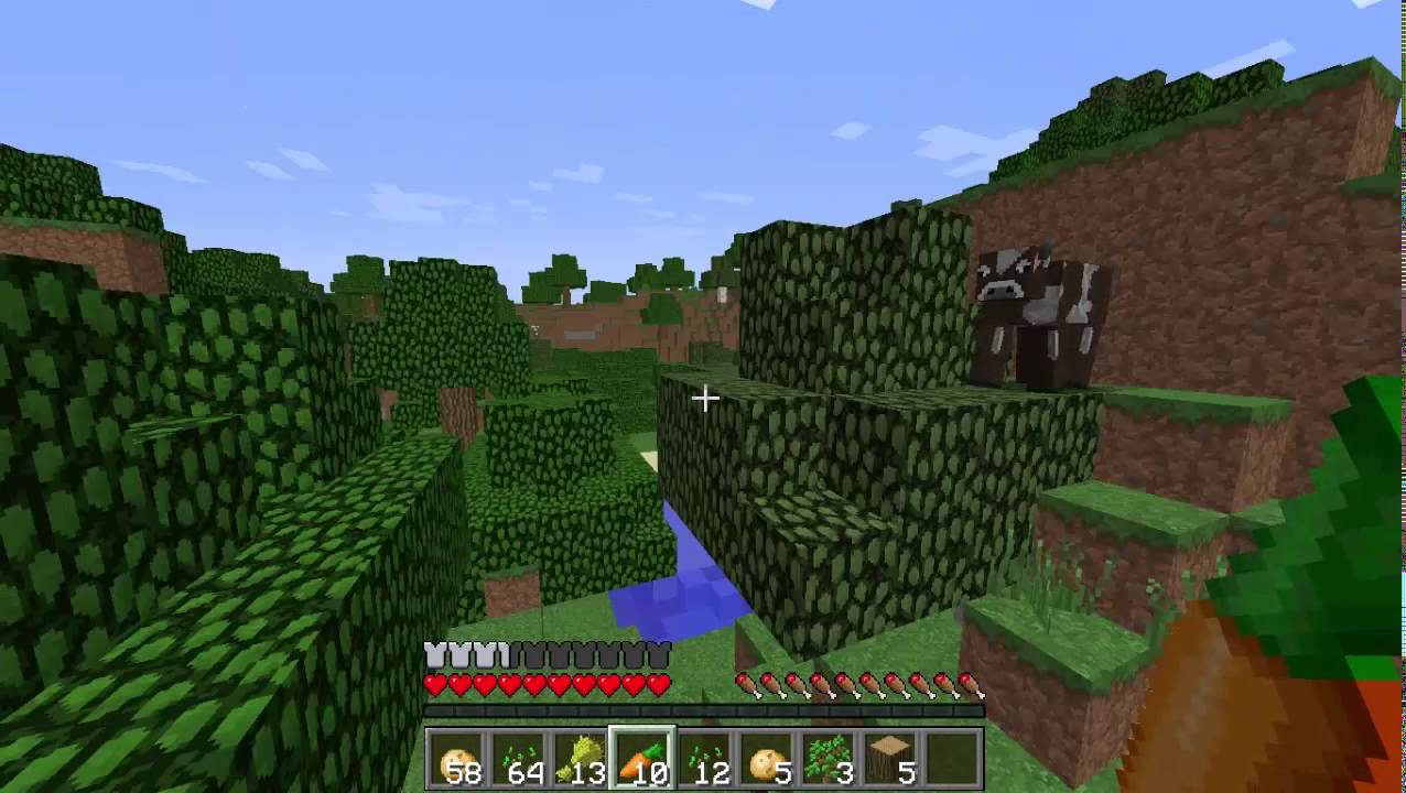 Minecraft prezivljavanje #1 - selo-temple,dijamanti i fin seljak :D ...