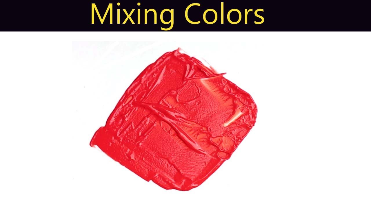 How To Make Spicy Orange Color Paint - Mixing Colors - YouTube