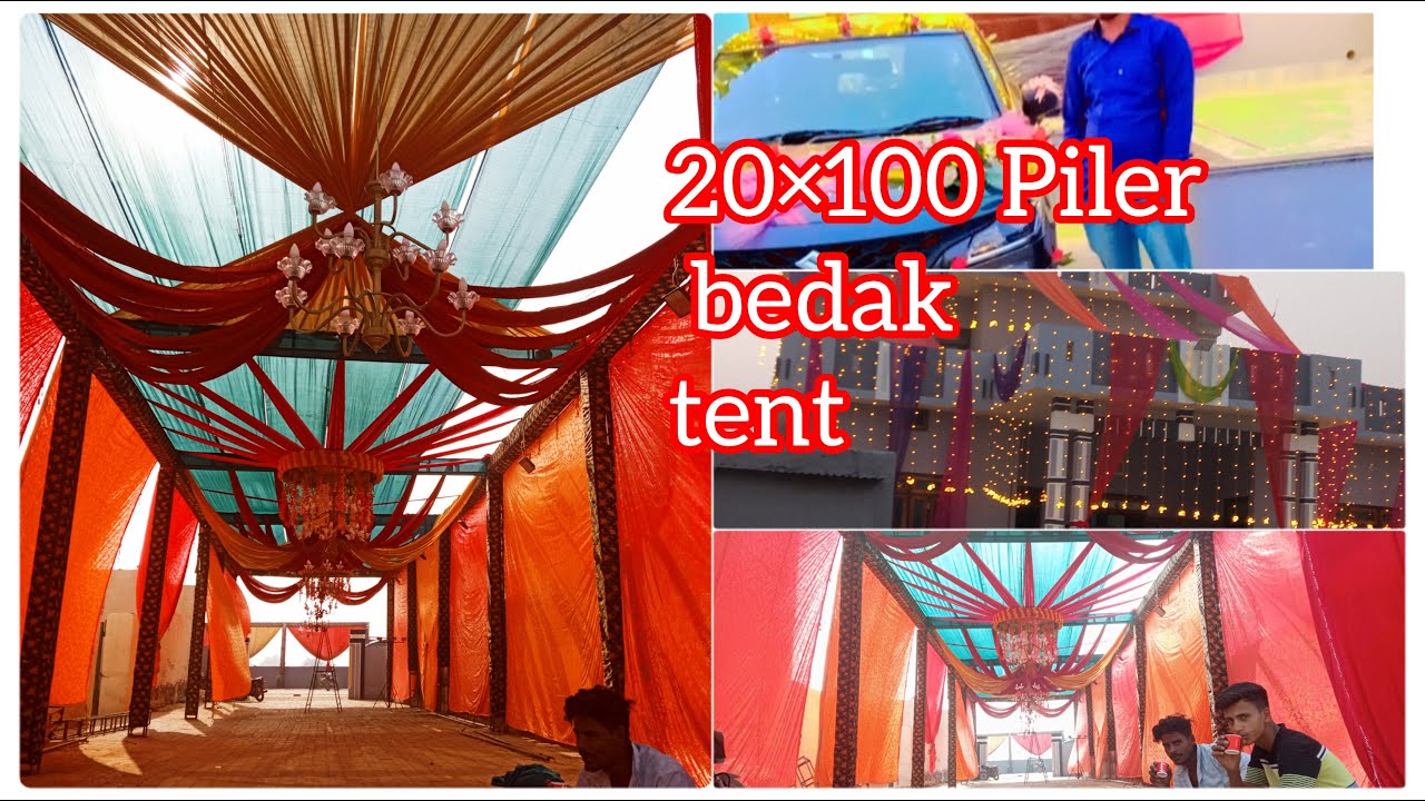 wedding tent decorations II shadi tent decoration - YouTube