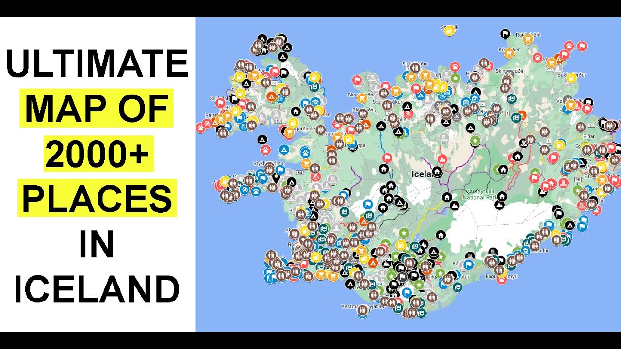 Interactive Map of 2000+ Best Places in Iceland - YouTube
