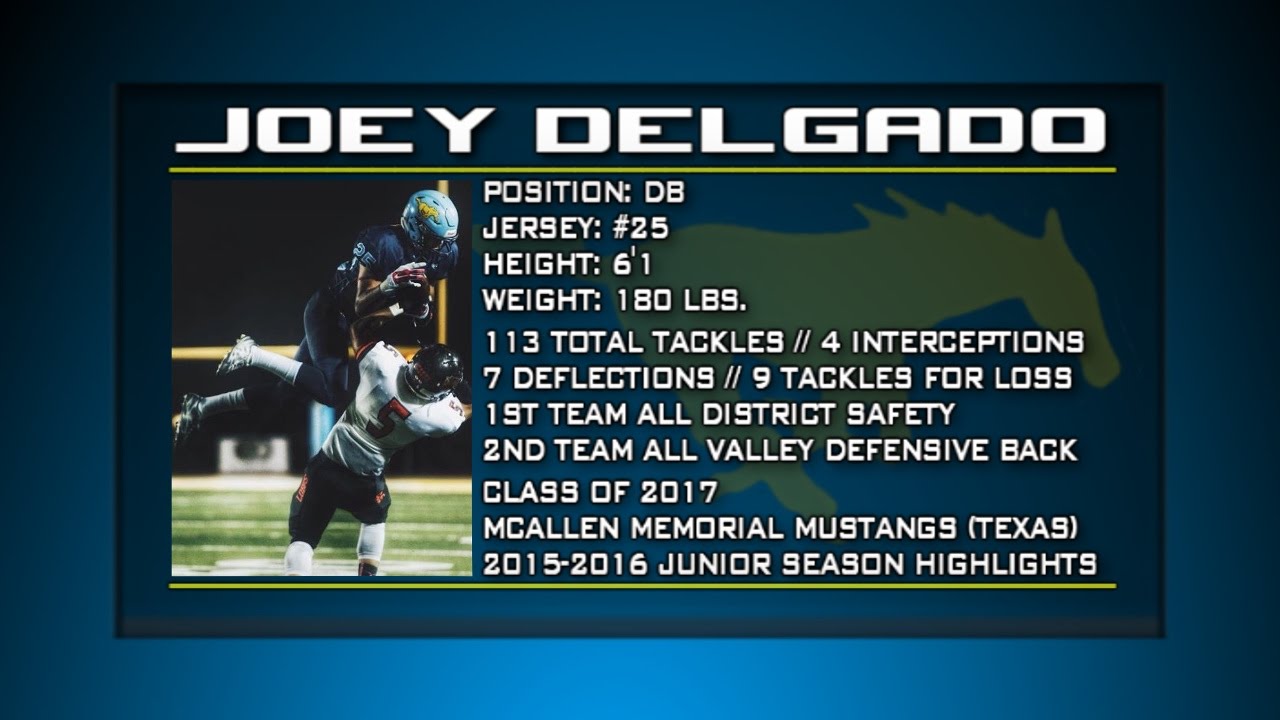 Mcallen Memorial DB Joey Delgado (Junior Highlights) - YouTube