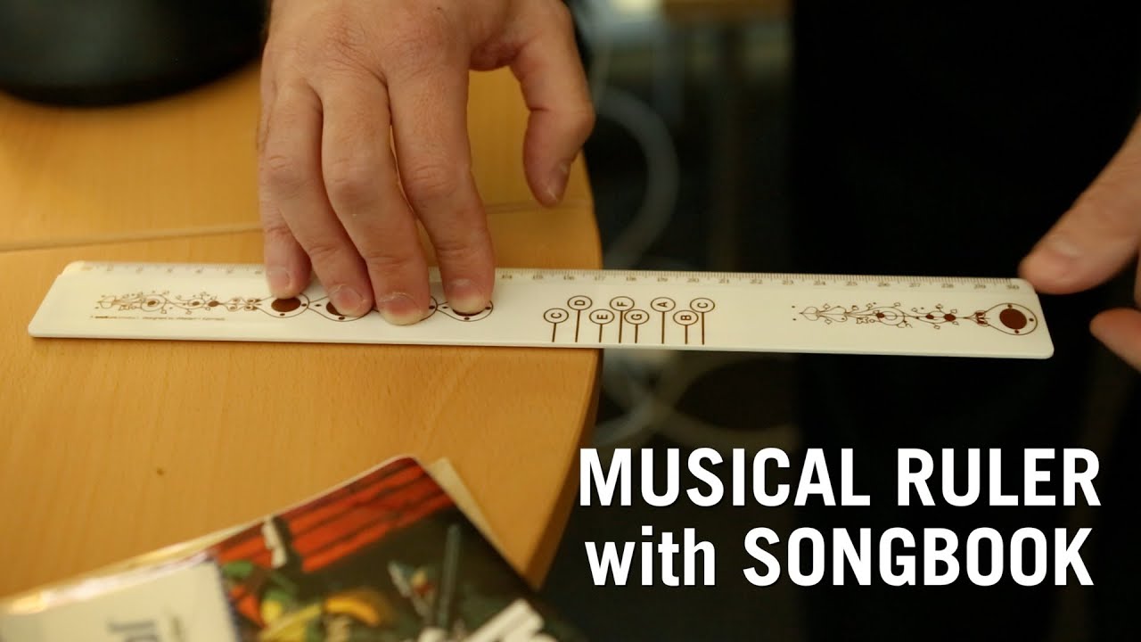 Musical Ruler with Songbook from ThinkGeek - YouTube