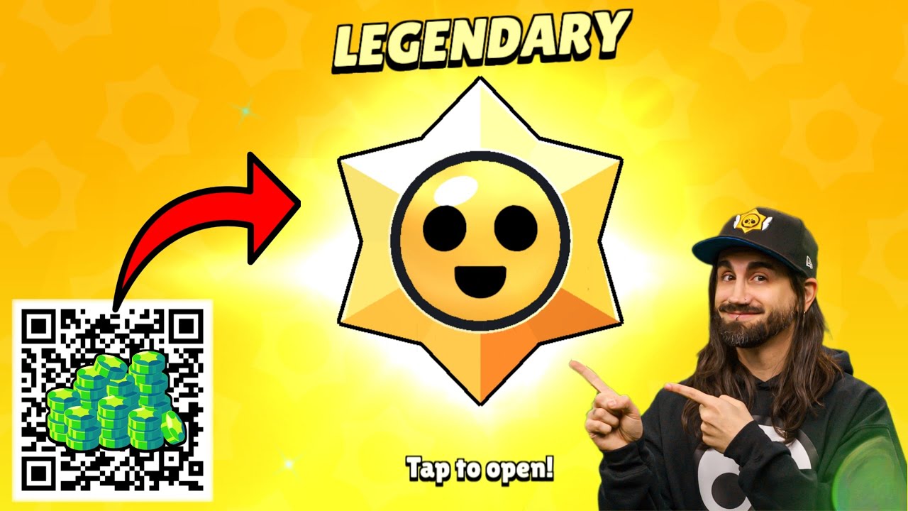 FREE 🎁 SECRET LEGENDARY STARS DROP QR CODE | BRAWL STARS - YouTube