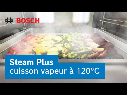 Cuisson vapeur à 120°C avec Steam Plus sur le four Bosch Série 8 | Bosch Home France