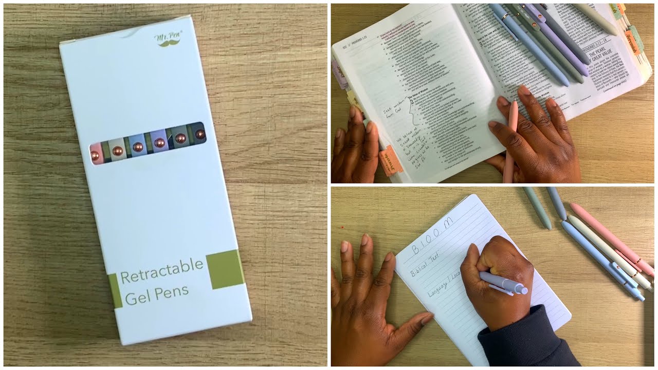 Mr Pen Retractable Gel Pens #mrpen - YouTube