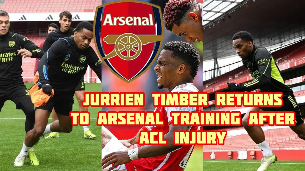Just happened now !😱💥 Jurrien Timber returns to Arsenal training after ...