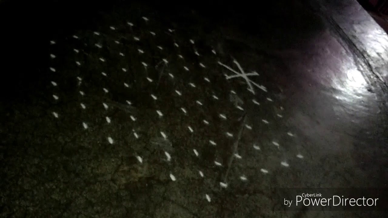 11 se 6 bindu rangoli. - YouTube