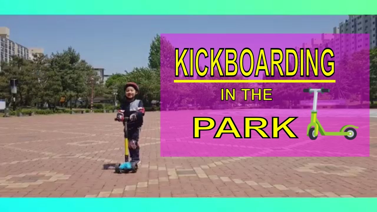 KICKBOARDING in THE PARK - YouTube