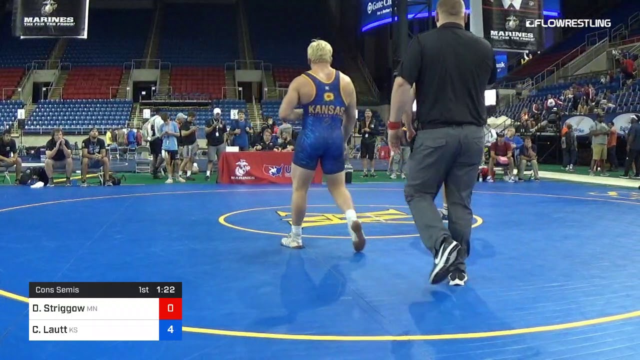 220 Lbs Cons Semis Daniel Striggow Minnesota Vs Cade Lautt Kansas - YouTube