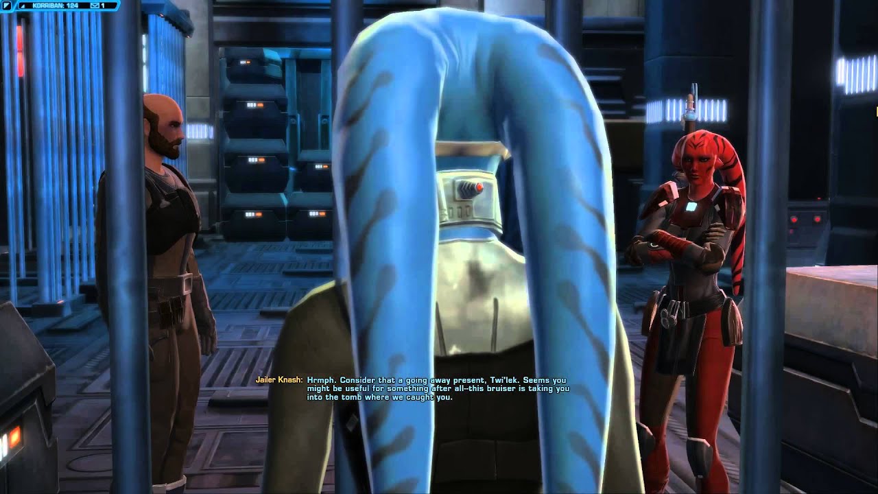 SWTOR Sith Warrior first companion 1080p HD - YouTube