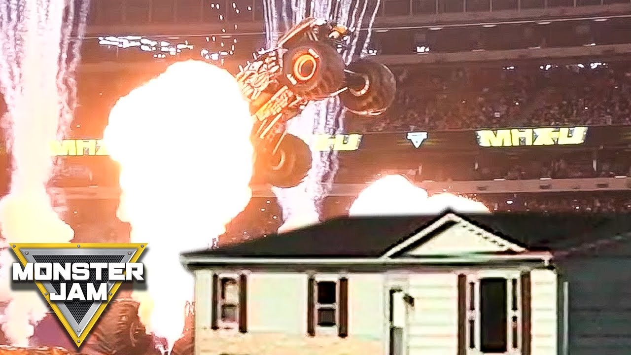 Top 10 Stunts - #3 House Smash | Monster Jam - YouTube