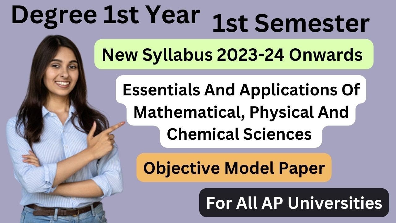 Degree 1st Sem *Essentials & Appli Of Math,Physical & Chemical Sciences ...
