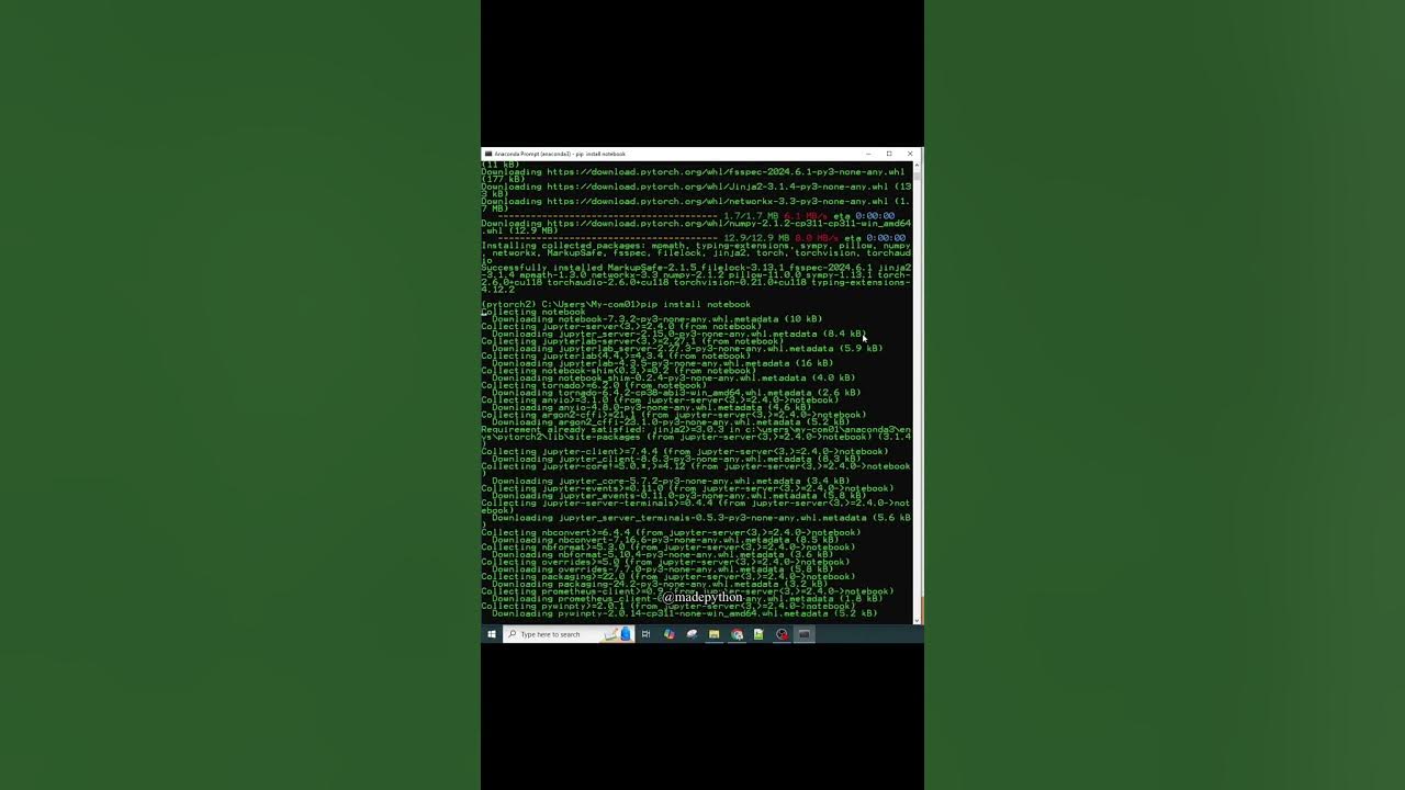 How to Install PyTorch 2 and Jupyter-notebook for Machine Learning # ...