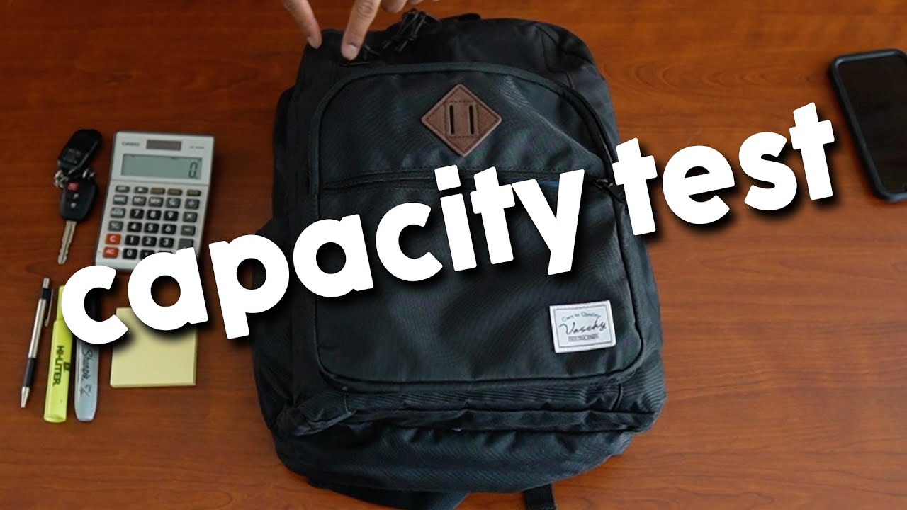 How Much Stuff Fits In This Vanchy Backpack - YouTube