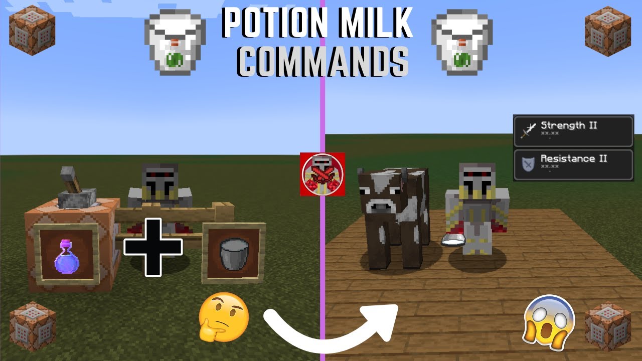 Command Block Tutorial 160 Potion Milk Commands In Minecraft 119 8492