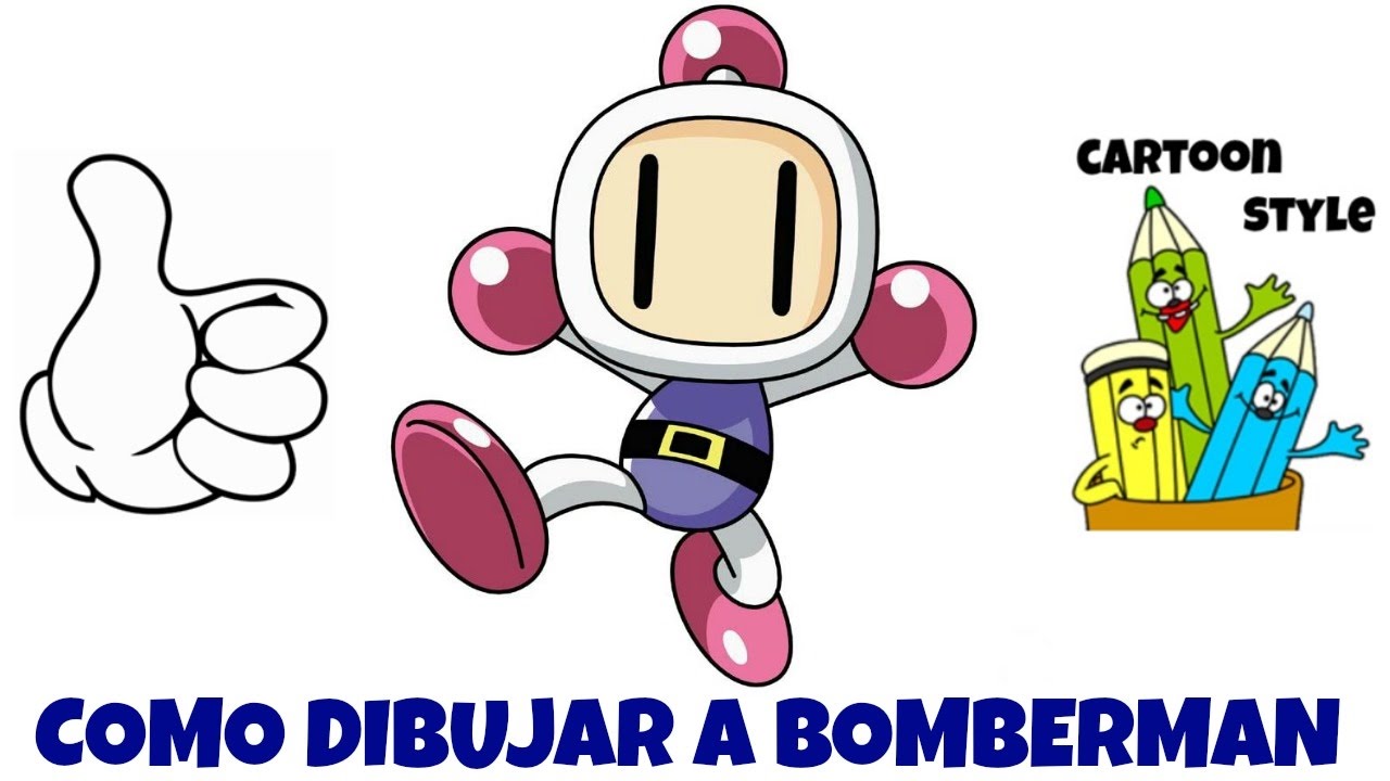 Como Dibujar a Bomberman - How to Draw Bomberman - Cartoon Style - YouTube