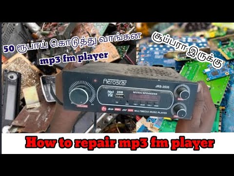 Bluetooth mp3 player Restoration /Bluetooth fm radio repair/How to ...
