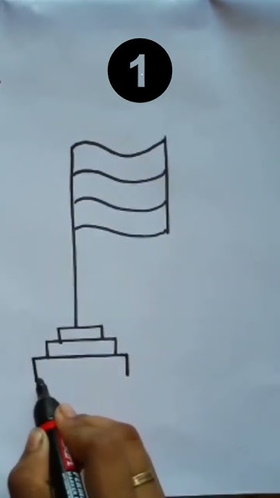 How to draw drawing with 1 number #short - YouTube