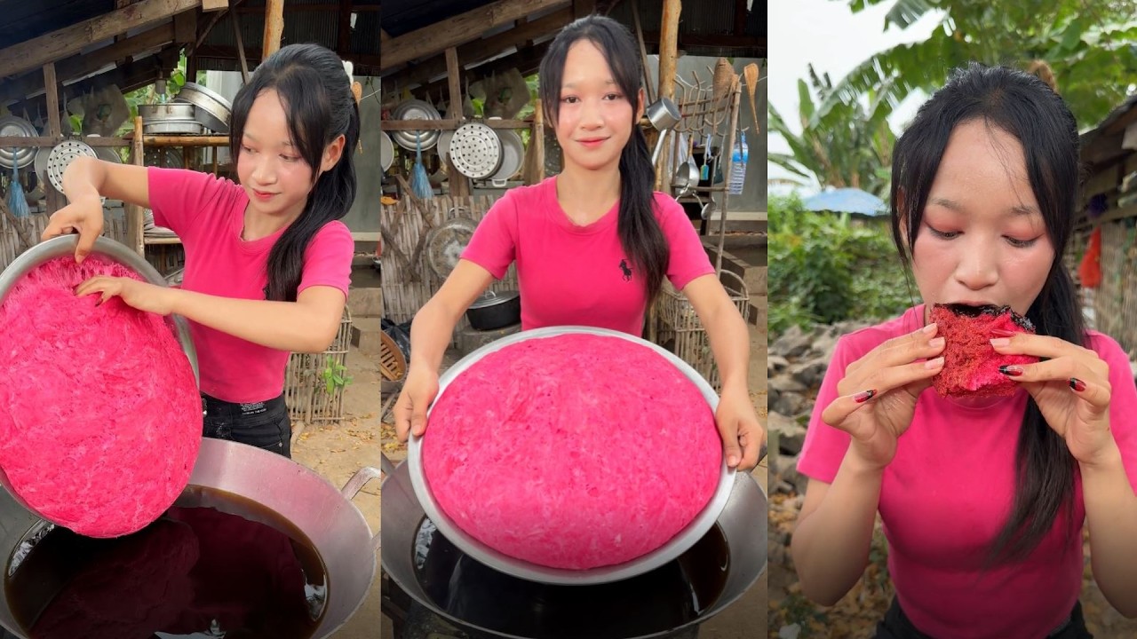 Amazing cooking deep fried cake with sauce recipe - YouTube