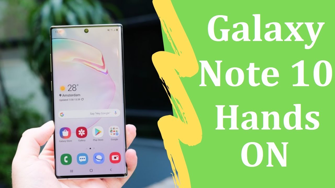 Samsung Galaxy Note 10 Hands On Review - from South Korea - YouTube