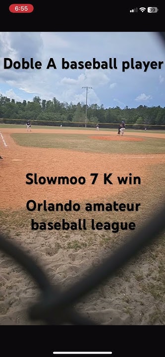Doble A baseball player . 7k win 2 hits game… - YouTube