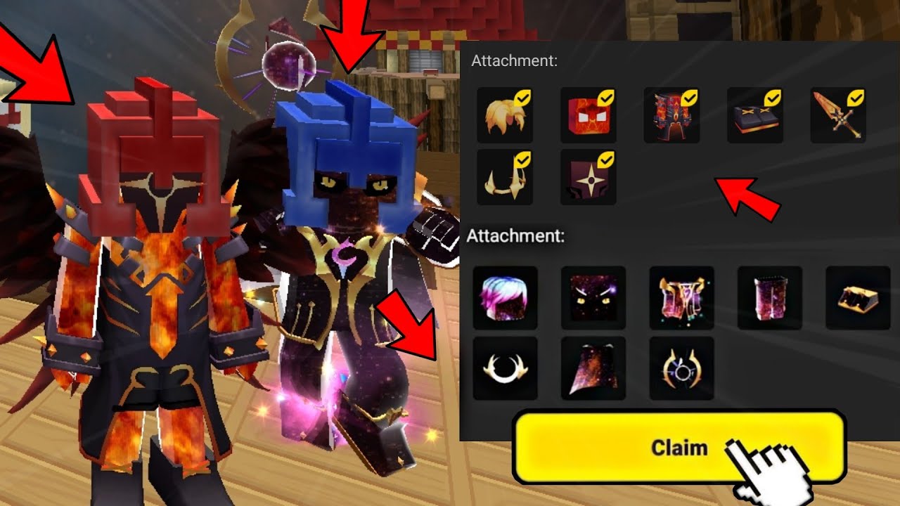 Getting FREE LAVA SET in Blockman GO!! 🙀 Free Galaxy + Lava Set?! 😮 ...