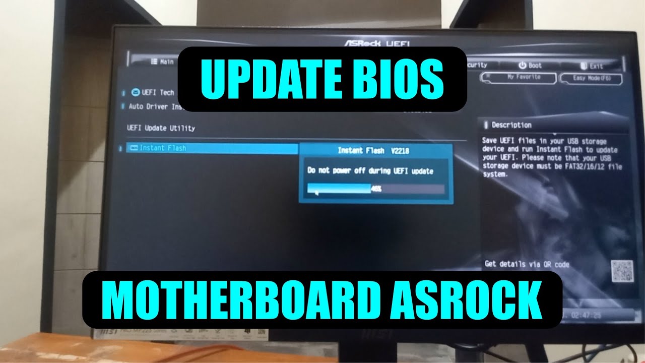 UPDATE BIOS SEMUA MOTHERBOARD ASROCK | HARDWARE TUTORIAL - YouTube