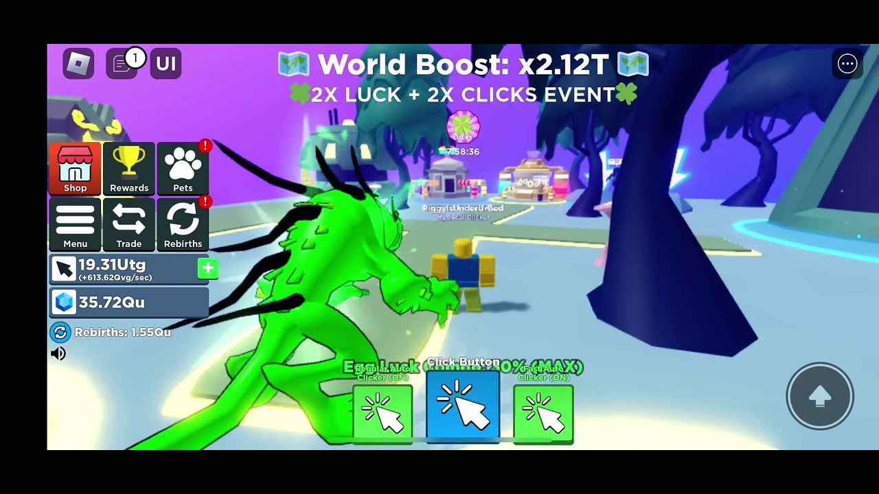 Clicker simulator roblox - YouTube