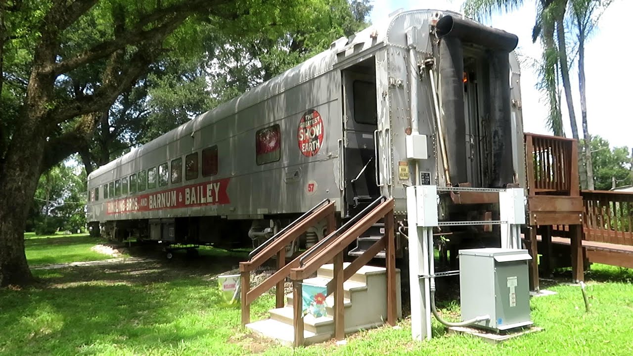 Ringling Circus Train Car Relocated In Trailer Park - YouTube
