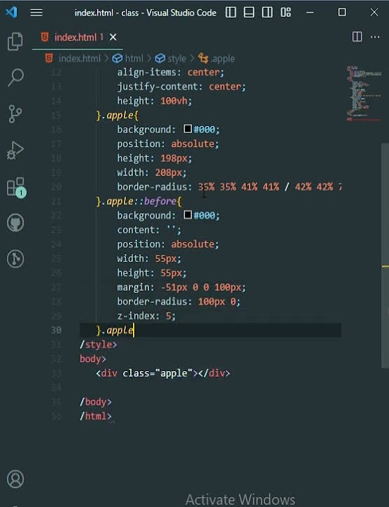 How To Make Apple Logo | Html CSS #training #webinfo #codinglover #coders #htmlcss #apple # ...
